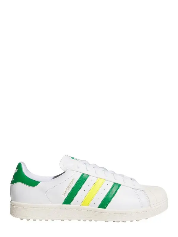 Adidas Superstar Spikeless Golf Sneakers - Cloud White/green/yellow