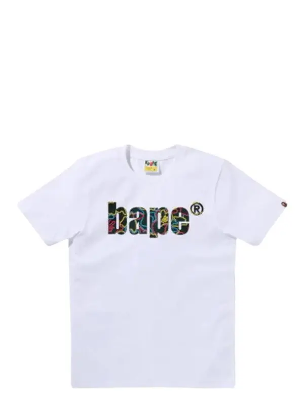 A BATHING APE Logo Tee - White