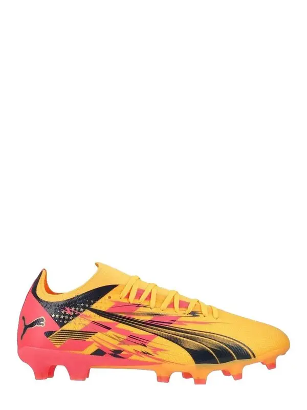PUMA Ultra Match Fg Ag Christian Pulisic Copa América Pack - Sun Stream/navy Blue/sunset Glow