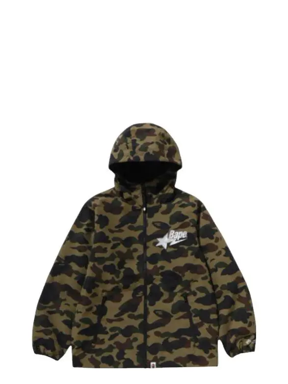 BAPE Windstopper Products Gore-tex Labs 1st Camo Hoodie Jacket - Green
