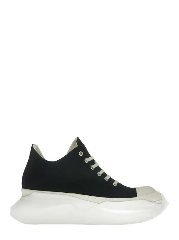 Rick Owens Abstract Low Top Sneakers - Black/milk
