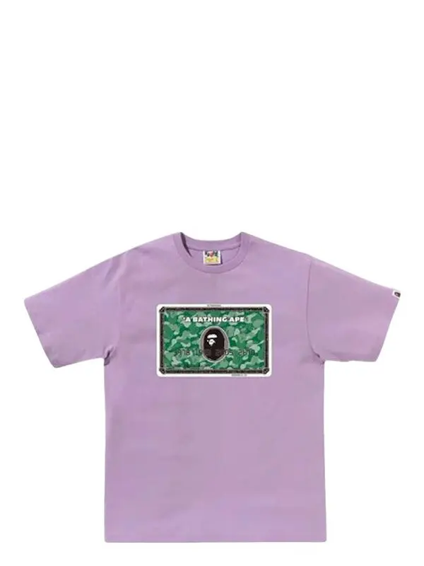 A BATHING APE Card Tee Shirt - Purple/green