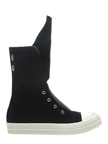 Rick Owens Hollywood Boot Sneaks - Black/milk