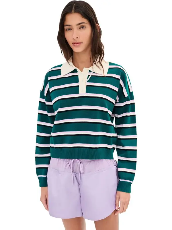 LE BOP Zadie Polo - Juniper Stripe