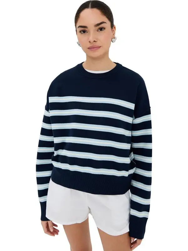 LE BOP Striped Pullover - Midnight Stripe