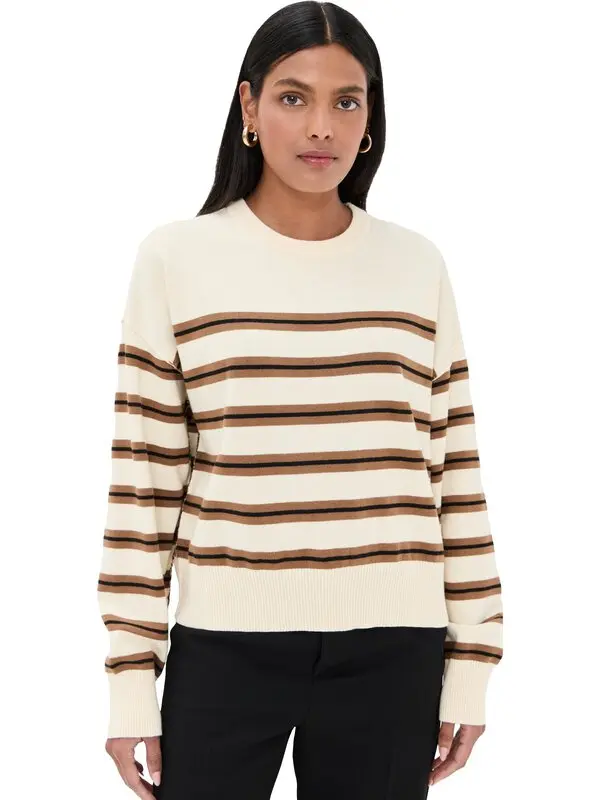 LE BOP Striped Pullover - Teak Stripe