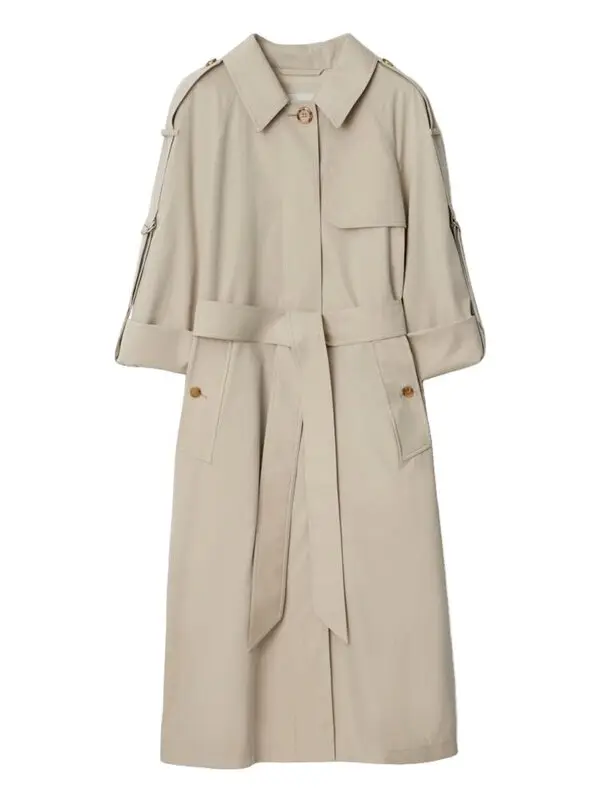 Burberry Long Lightweight Trench Coat - Beige