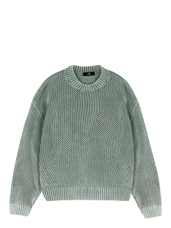 REPRESENT Open Gauge Knit Sweater - Forest Green
