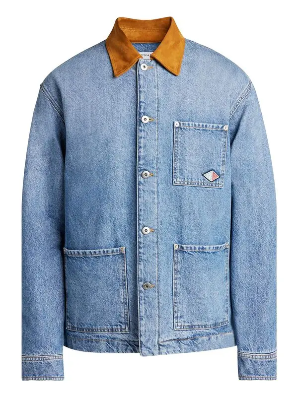 Bottega Veneta Eco Wash Denim Blouson Jacket - Azure