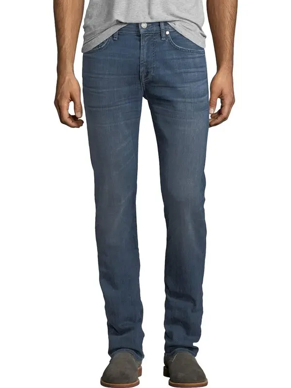 7 For All Mankind Straight-leg Airweft Denim Jeans - Flash