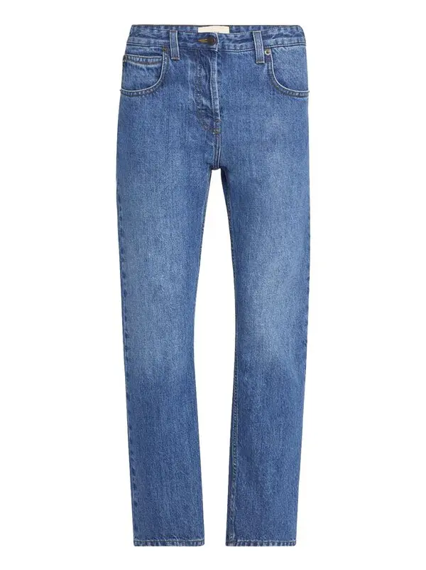 THE ROW Riaco Slim-leg Ankle Jeans - Washed Blue