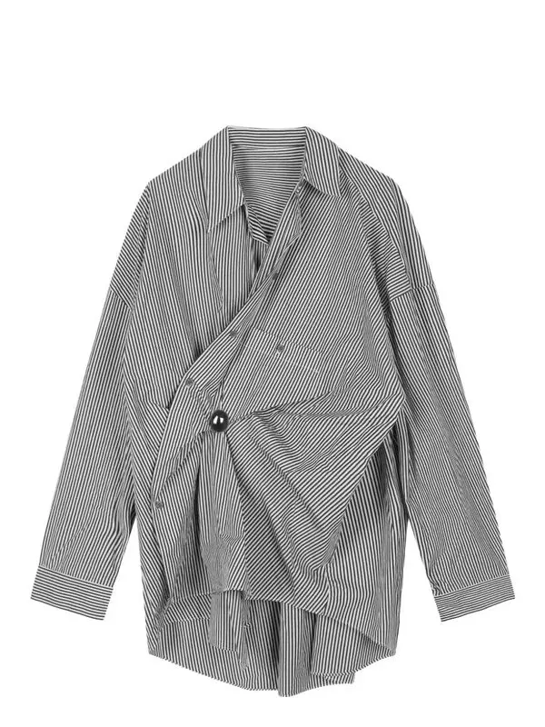 JNBY Gathered Oversize Shirt - Grey