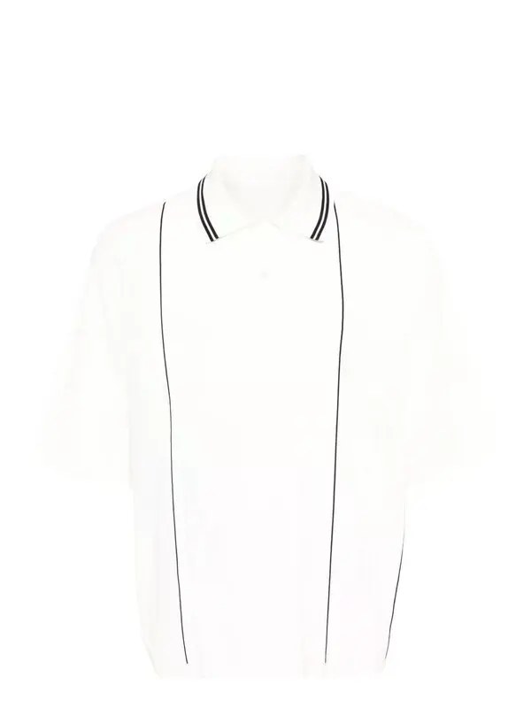 CROQUIS Knitted Polo Shirt - White