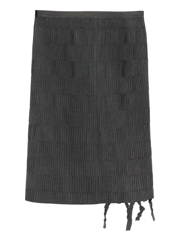 JNBY Fringe Hem Skirt - Grey