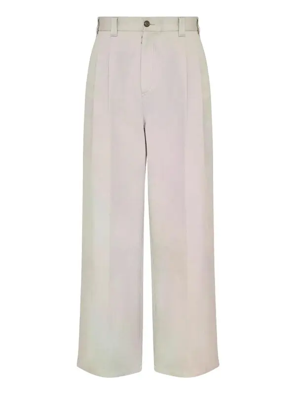 MAISON MARGIELA Cotton Trousers - 816 Neutrals