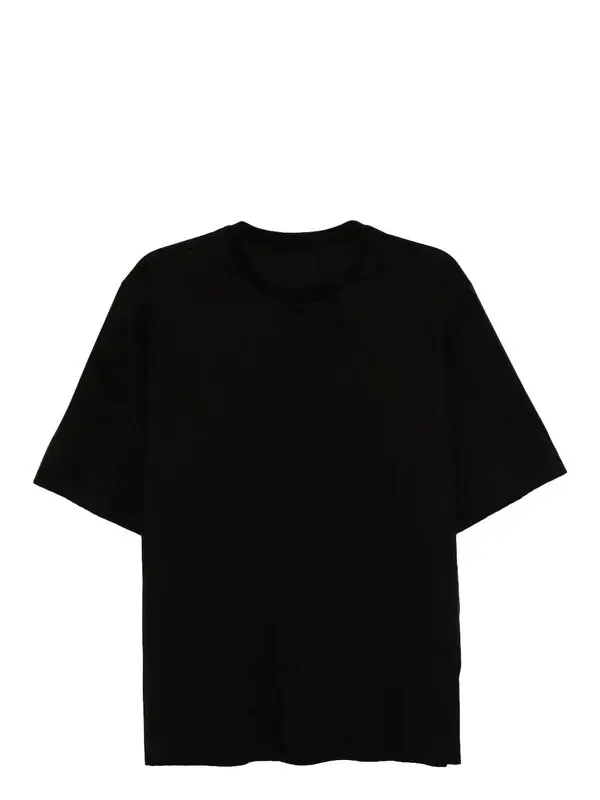 CROQUIS Pleated T-shirt - Black