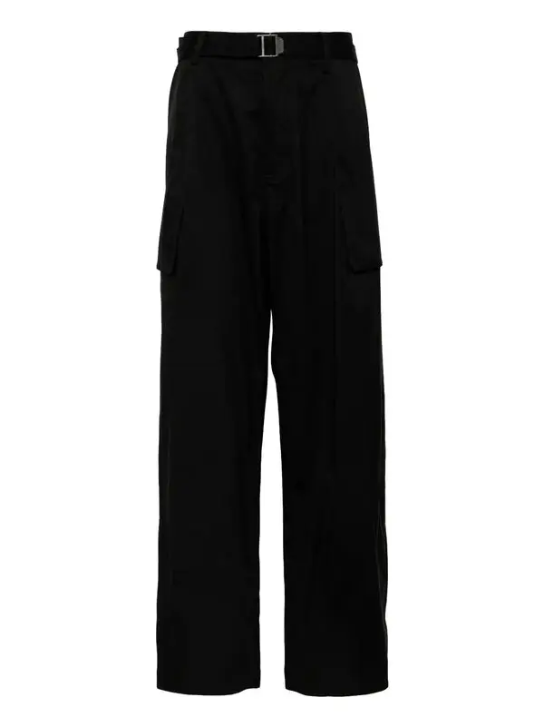 CROQUIS Belted Trousers - Black