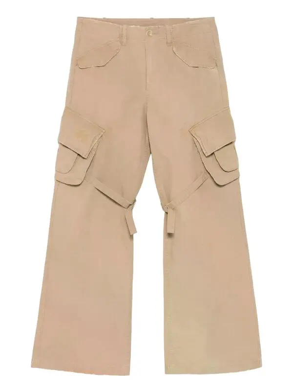 JNBY Curled Edge Cargo Trousers - Brown