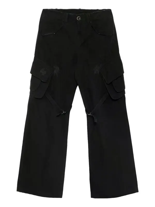 JNBY Curled Edge Cargo Trousers - Black
