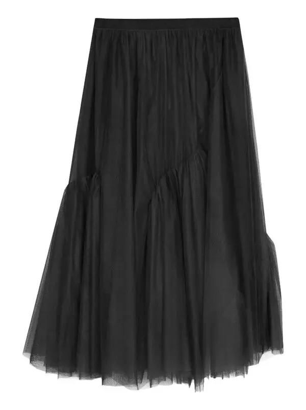 JNBY A-line Skirt With Flounce Hem - Black