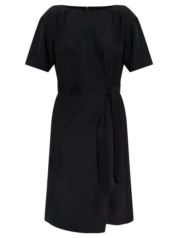 Emporio Armani Side-tie Dress - Black