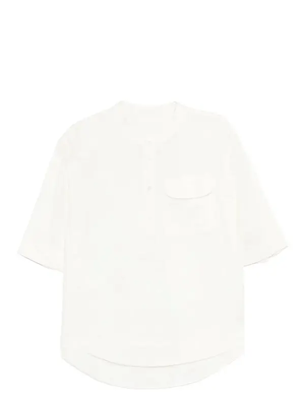 CROQUIS Linen T-shirt - White