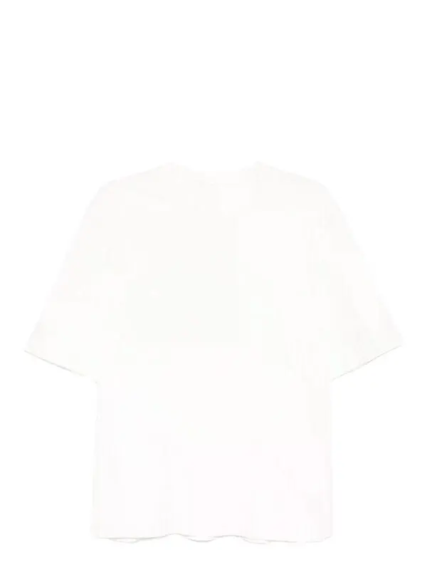 CROQUIS Pleated T-shirt - White