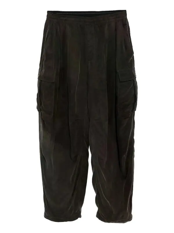 CROQUIS Drawstring Cargo Trousers - Neutrals
