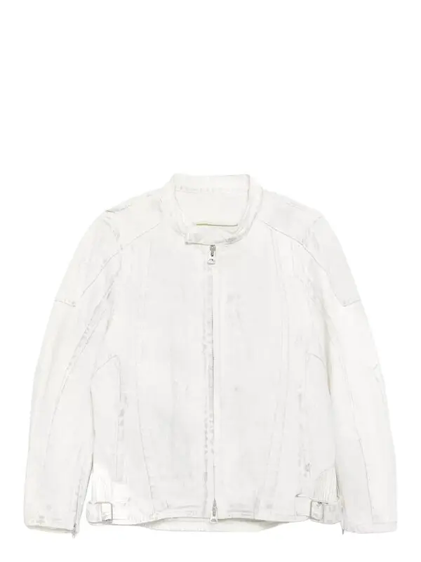 CROQUIS Panelled Denim Jacket - White