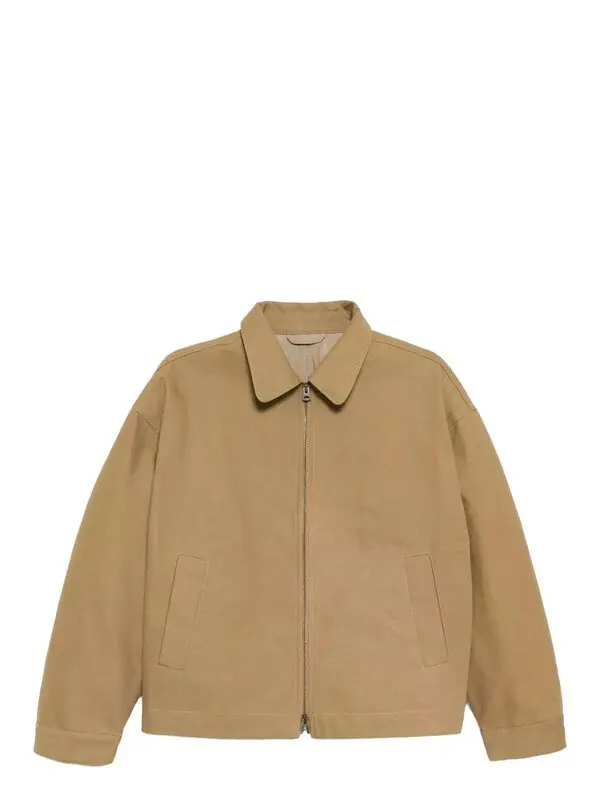 CROQUIS Cotton Zip-up Jacket - Neutrals