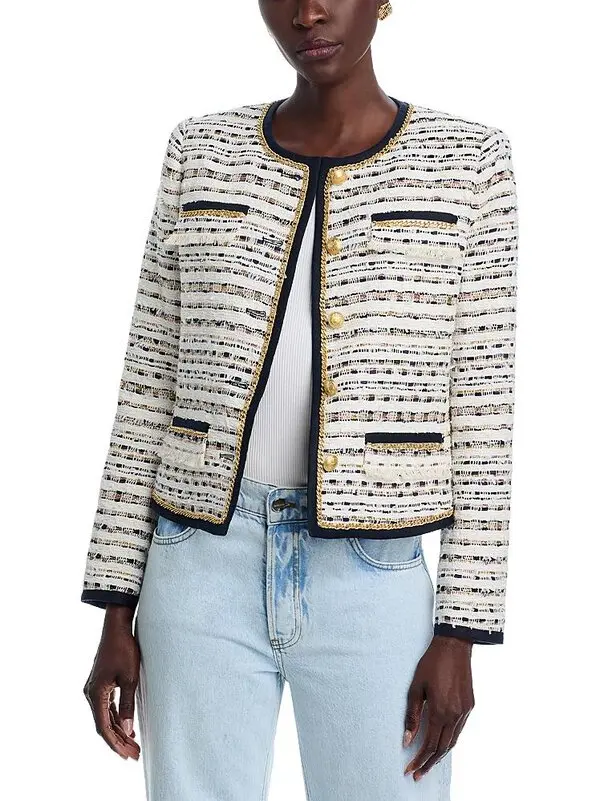 Kobi Halperin Kiera Textured Jacket - Navy Multi