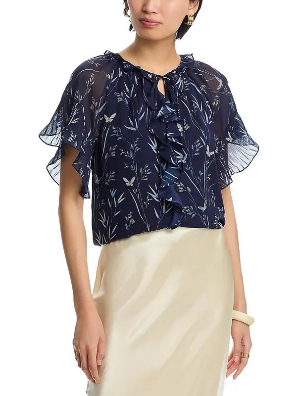 Kobi Halperin Prism Blouse - Indigo Multi
