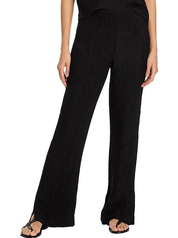 ANINE BING Aden Crinkle Finish Pants - Black