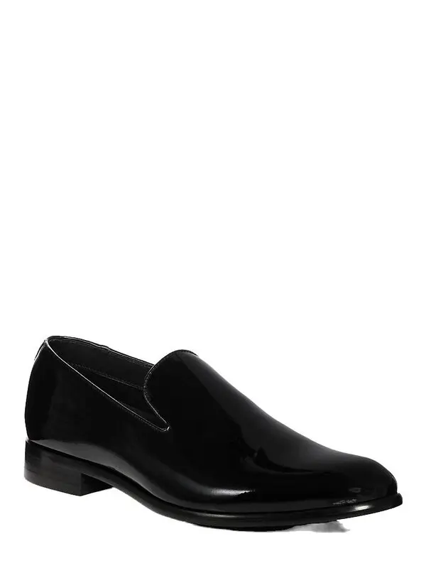 Bloomingdale'S Formal Patent Leather Slip-on Dress Shoes Exclusive - Black Pate
