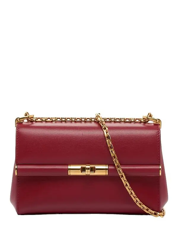 Dolce & Gabbana Small Leather Shoulder Bag - Dark Red