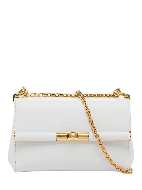 Dolce & Gabbana Small Leather Shoulder Bag - White
