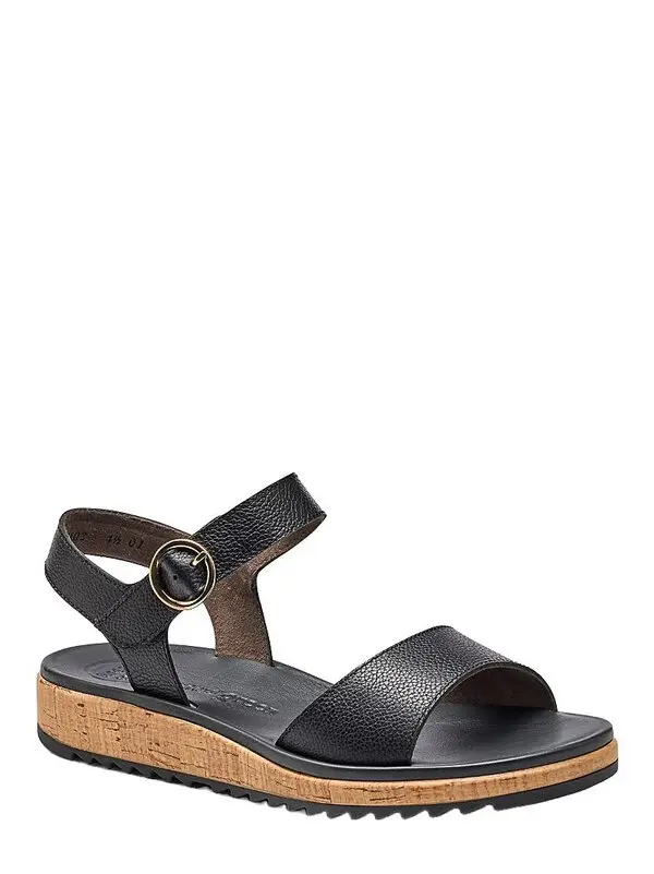 Paul Green Tippi Sandals - Black Leather