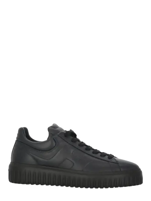 Hogan Leather Sneakers - Black