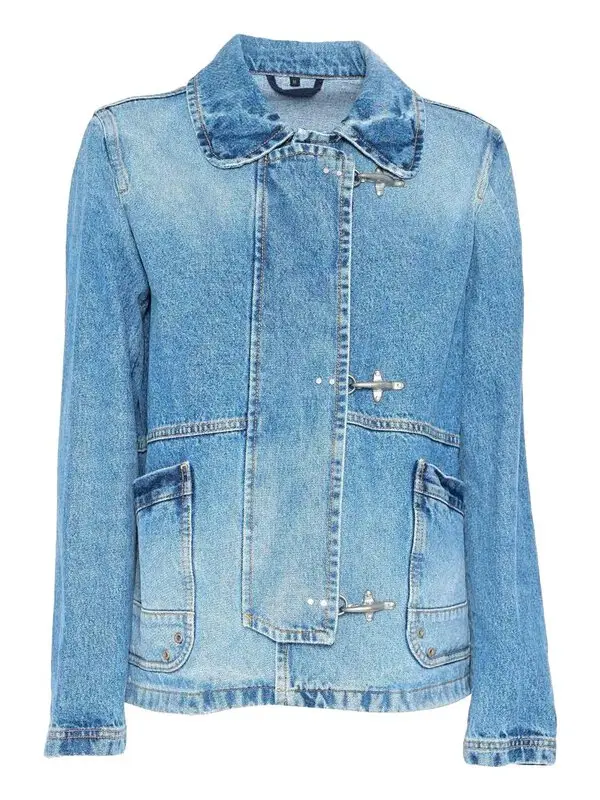 FAY Mini 3 Ganci Denim Coat - Blue
