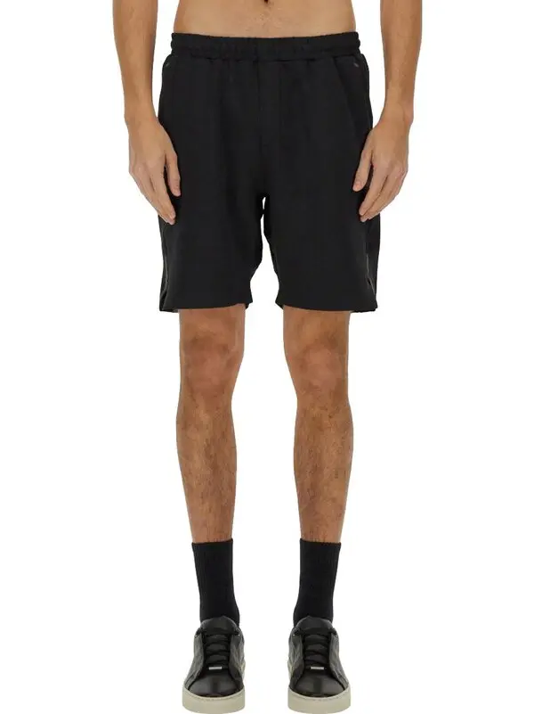 BOSS Technical Fabric Bermuda Shorts - Black