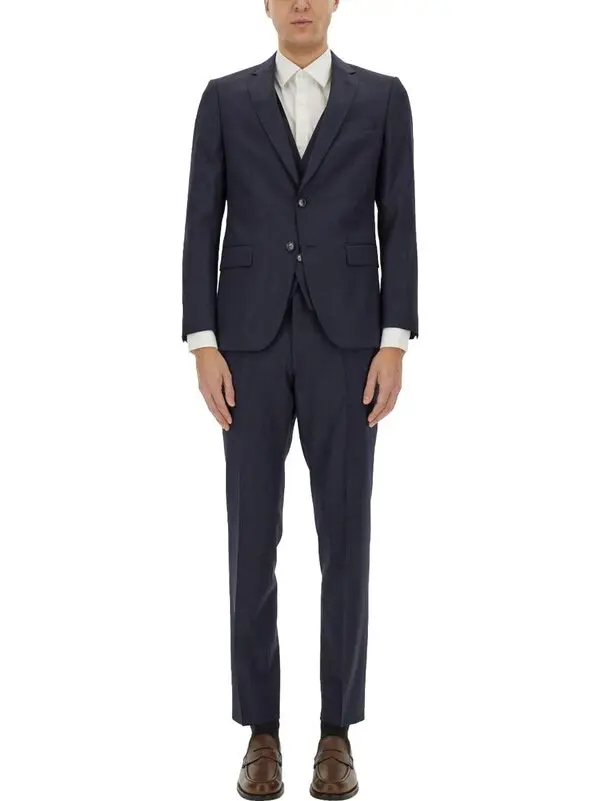 Hugo Boss Single-breasted Suit - Blue