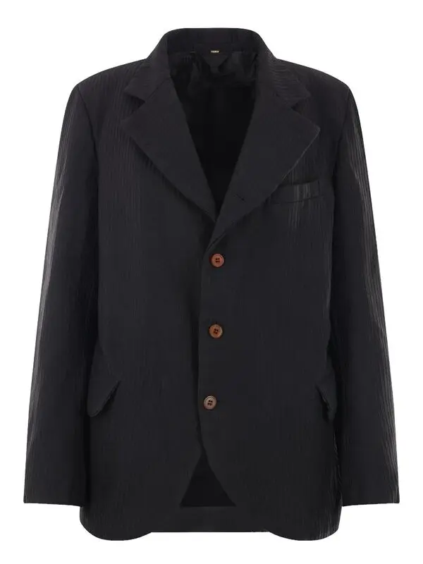 Comme Des Garçons Double-breasted Jacket - Black