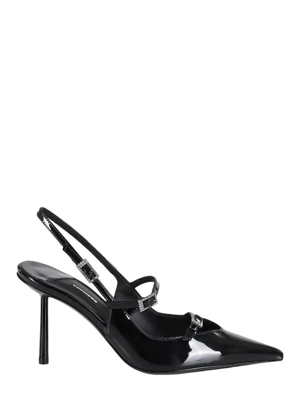 LE SILLA 80mm Leather Slingback Pumps - Black