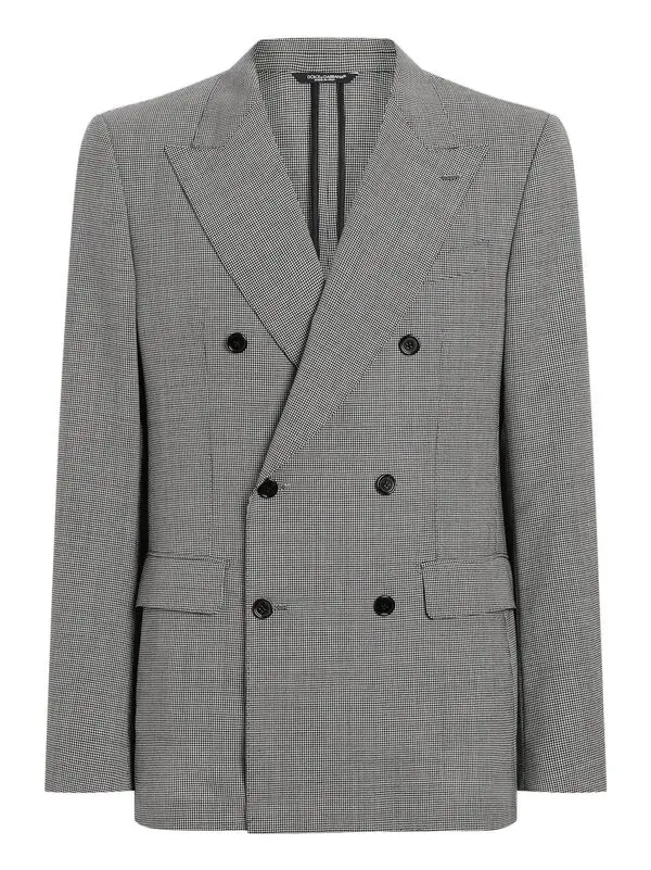 Dolce & Gabbana Double-breasted Wool Jacket - Multicolor