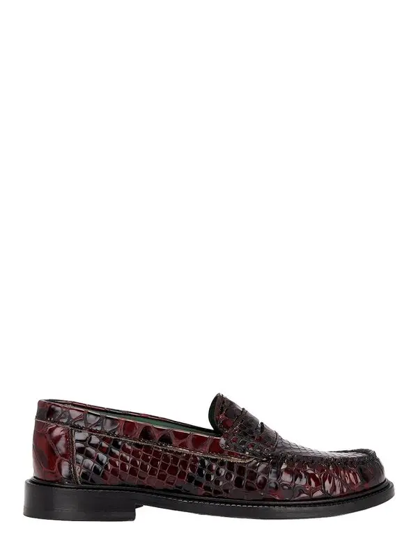 VINNY'S Yardee Mocassin Loafer - Brown Python