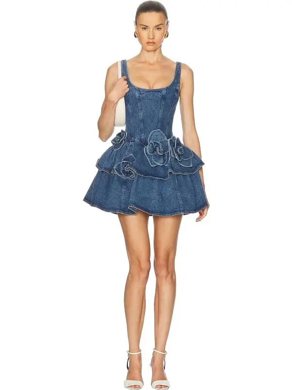 AKNVAS Devyn Denim Dress - Saxe Blue