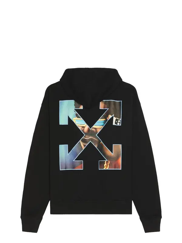 Off-White Barber Arrow Zip Skate Hoodie - Black