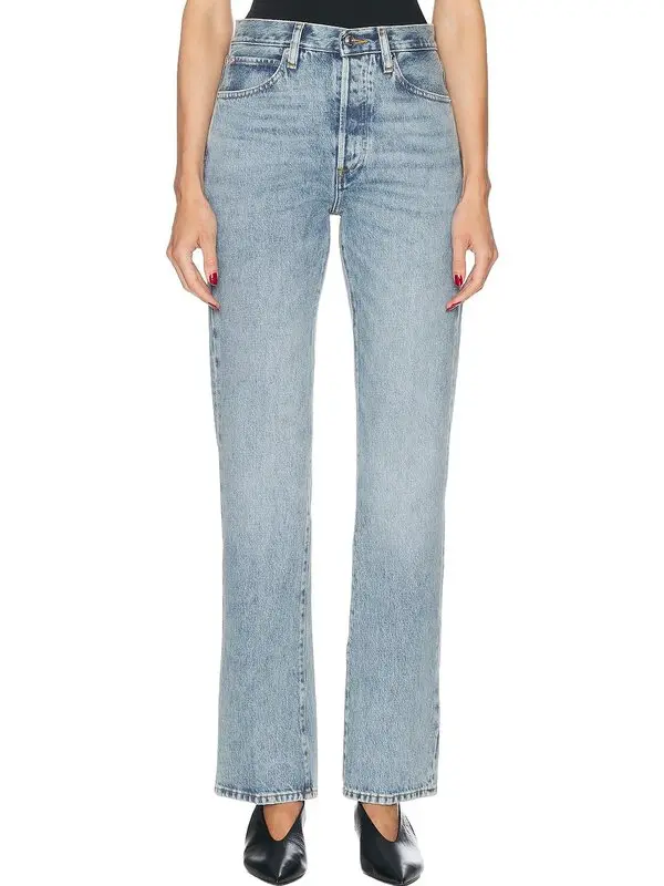 FRAME Vertical Straight Leg Jeans - Laurence