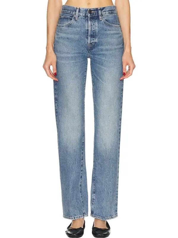 FRAME Vertical Straight Leg Jeans - Trust