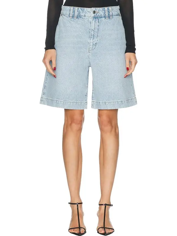 FRAME Trouser Denim Shorts - Shudder